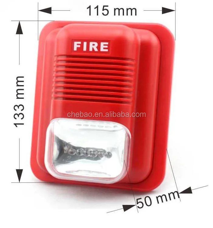 Fs-04,Dc12v 24v Fire Alarm Siren With Led Light,Price Of Factory - Buy Fire Alarm Siren With Led ...