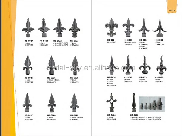 Ornamental Cast Iron Spearhead,Wrought Iron Spike - Buy Wrought Iron ...
