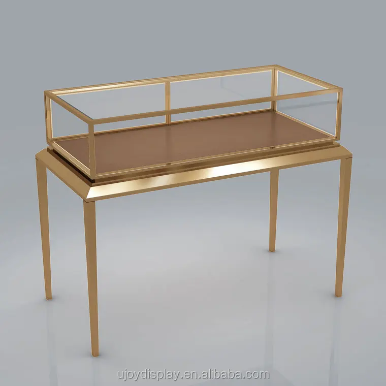 Modern Metal Stainless Jewelry Display Showcase With Lighting - Buy ...