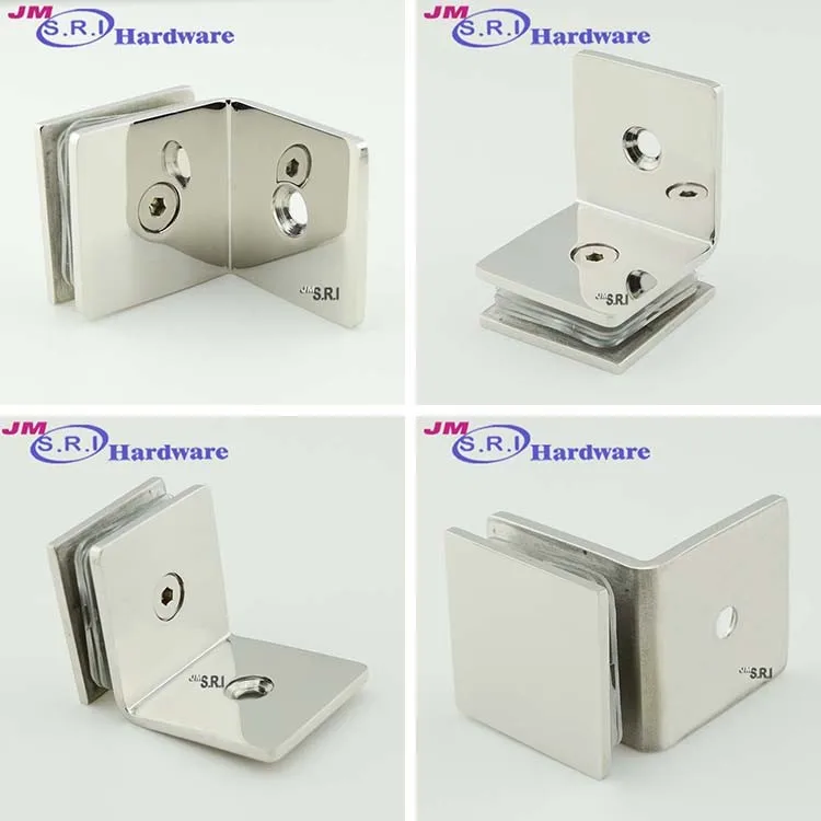 Mirror Stainless Steel Glass Holder Clip /glass Corner Clips - Buy ...