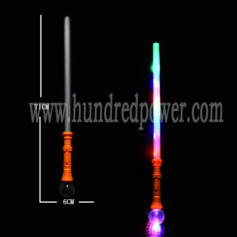 Flashing Light Saber Multicolor With Ball Flashing Led Lightsaber Sword ...