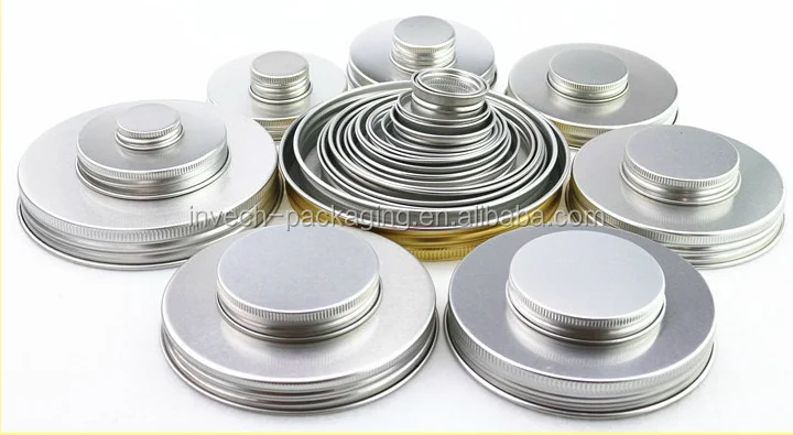 24mm 28mm 53mm 58mm 70mm 89mm 100mm Screw Caps Metal Lid Aluminum Can ...