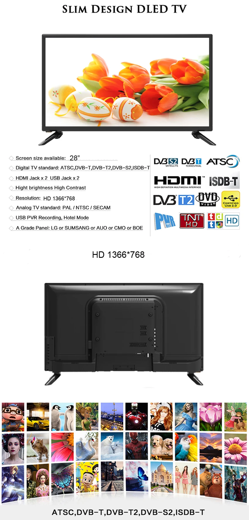 2017 New On Market 28 Inch Smart Home Oem,Led Lcd Smart Tv Cheap Price ...