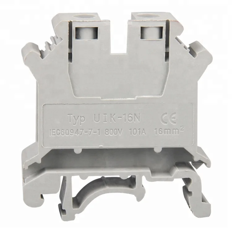 Uk16n Wire Connector Din Rail Terminal Block - Buy Din Rail Terminal ...