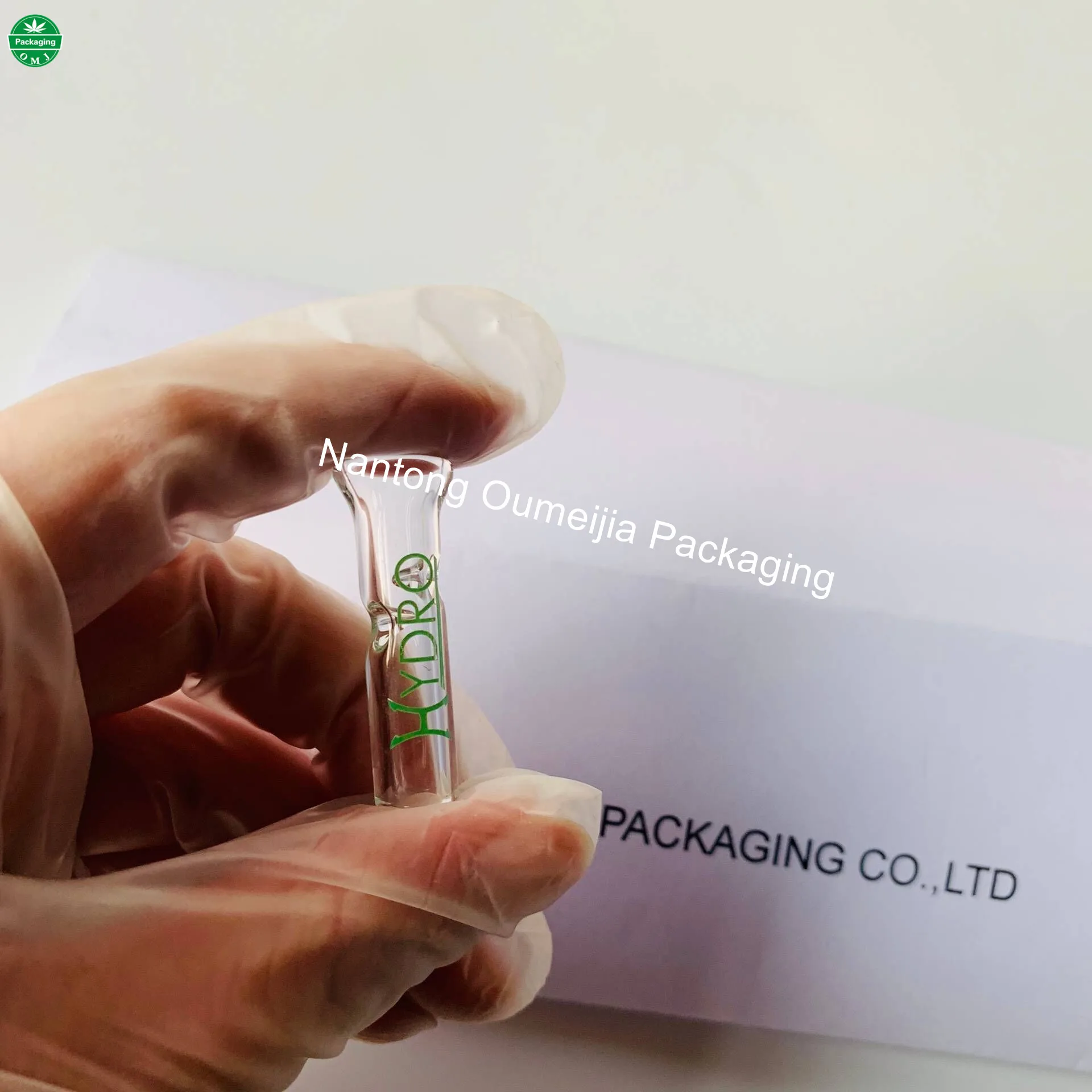 Clear Custom Glass Filter Tips Round Preroll Filter With Logo For Blunt ...