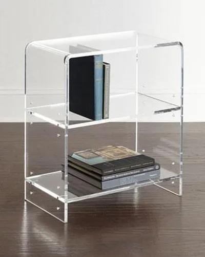 Home Furniture Clear Acrylic Bookcase,High Quality Lucite Acrylic ...