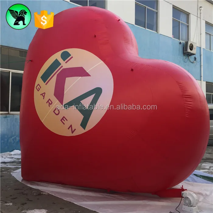 4m Giant Red Inflatable Heart Model Customized Advertising Heart ...