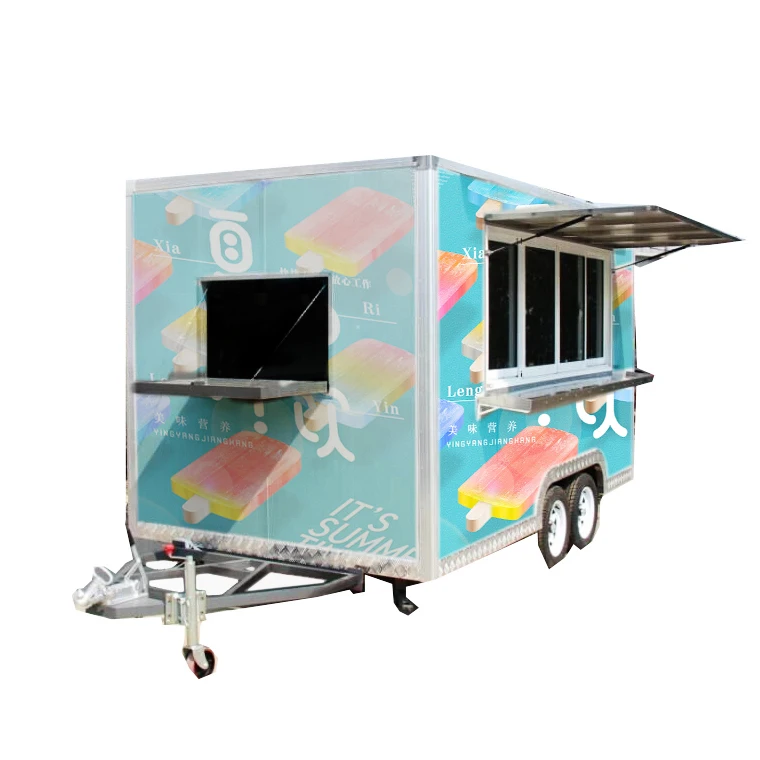 Custom Waffle Kiosk Design/mobile Buffet Cart/mobile Kitchen Food ...
