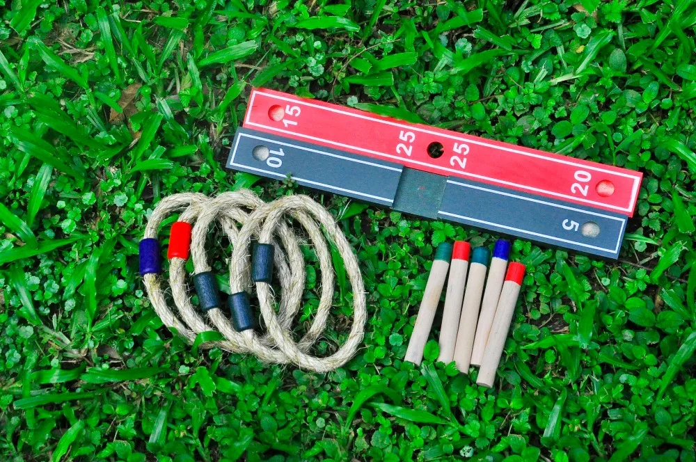 Outdoor And Garden Wood Coits,Hoopla,Quoit Ring Tossing Game - Buy ...