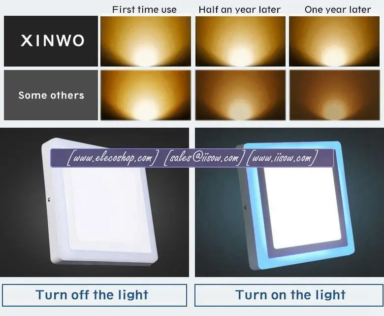 Double Color Chaning Led Panel Ceiling Light 24x24 Inch,Decorative Star ...