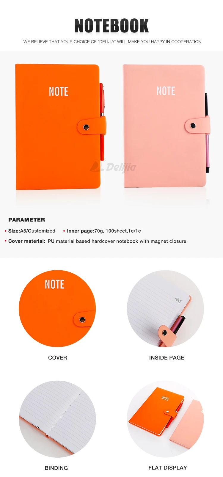 Office Stationary Register Note Book - Waterproof & Eco