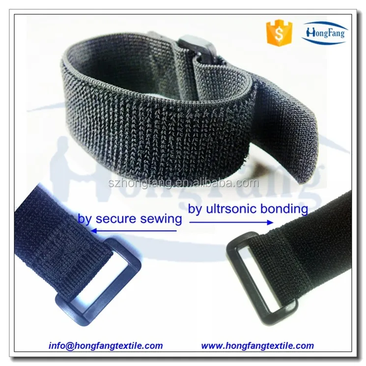 Black Reusable Medical Elastic Hook And Loop Band - Buy Hook And Loop ...