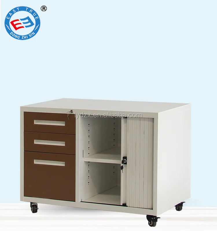Steel Movable under Desk Mobile Pedestal Sheet Metal 3-Drawer Mini ...