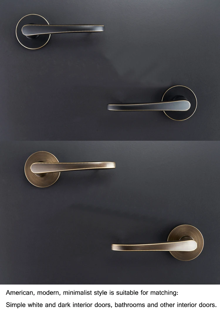 Silent Indoor Round Door Lock Modern Bathroom Double Open Mother ...