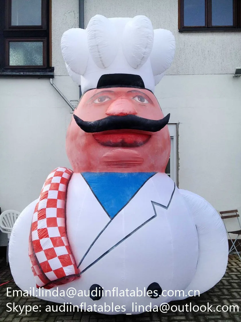 Giant Inflatable Chef Replica Inflatable Character For Outdoor ...