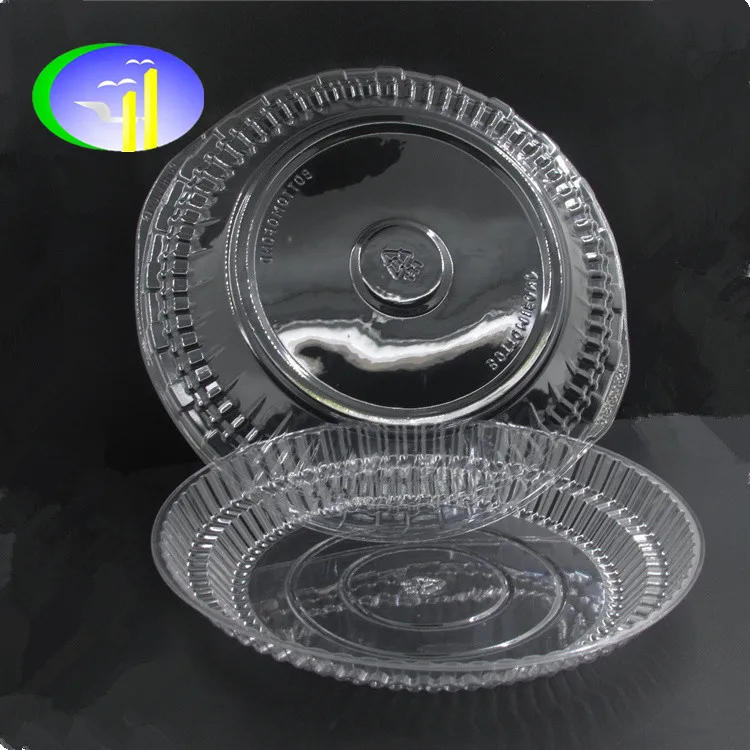 10 Inch Clear Plastic Pizza Box Container With Lid Take Away Pizza Box ...