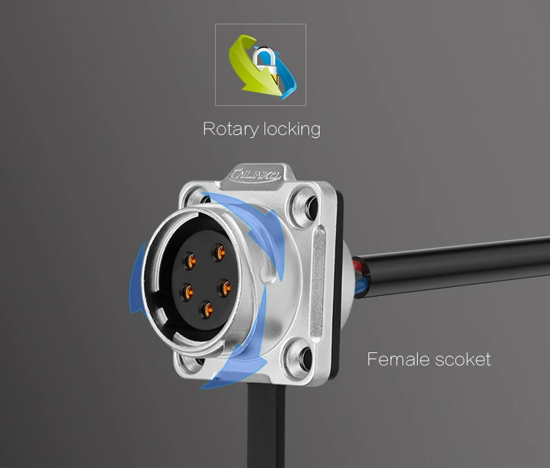 Quick Connector 5 Pin Electrical Plug And Socket Ip65 Waterproof 240v ...