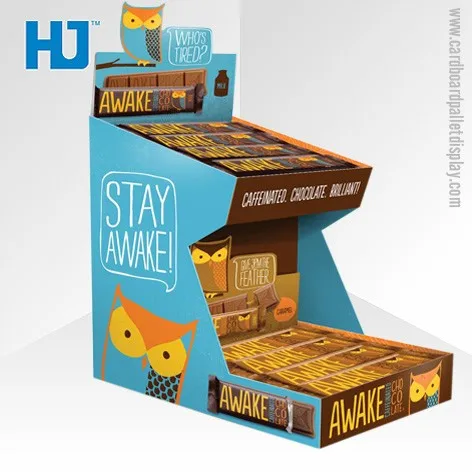 Paper Table Top Cardboard Counter Display For Chocolate Bar Candy Bar ...