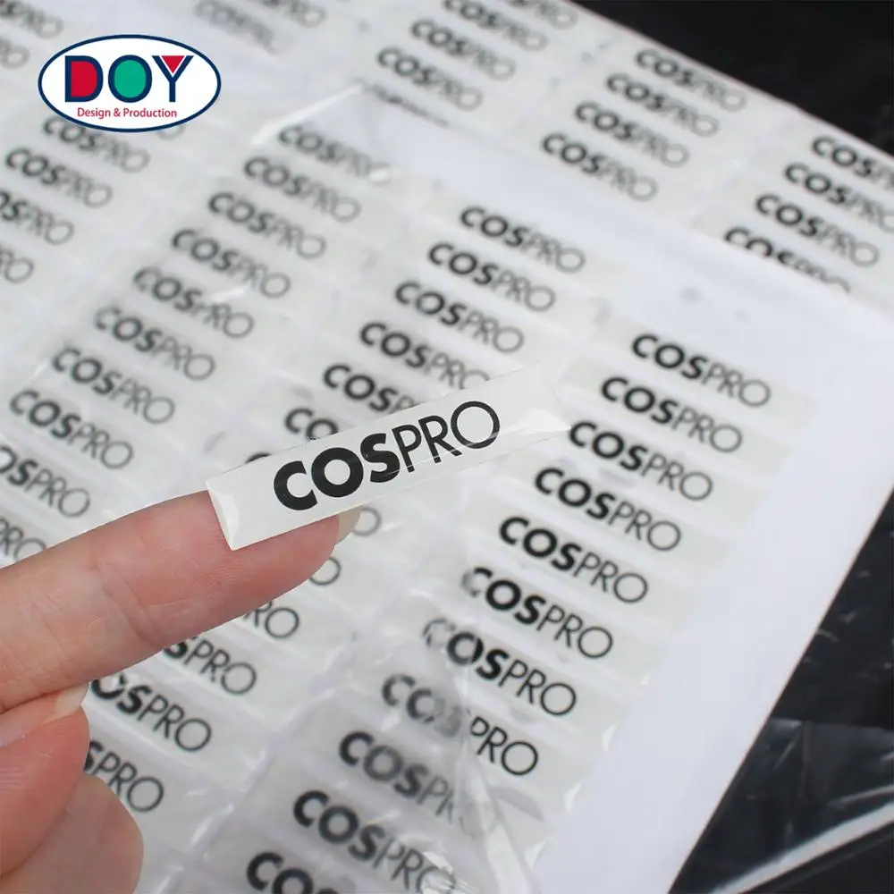 High Quality Clear Epoxy Resin Sticker Labels With Custom Brand Logo ...