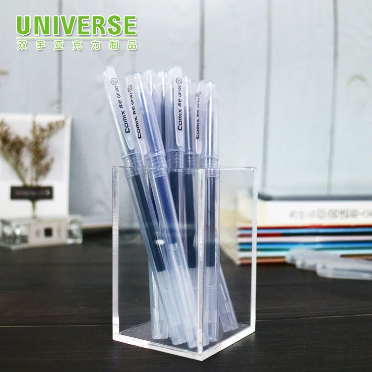 Universe High Quality Customized Clear Pencil Acrylic Pen Container ...