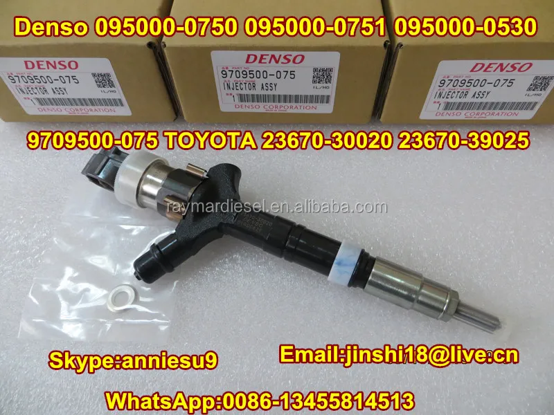 Denso Common Rail Injector 095000-0750 095000-0751 9709500-075 For ...