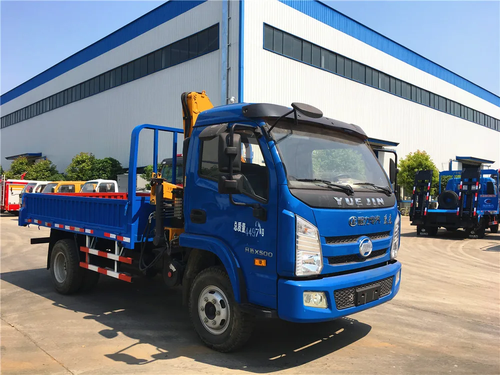Light 6 Wheeler Mini Iveco 3t Hydraulic Crane Truck for Sale