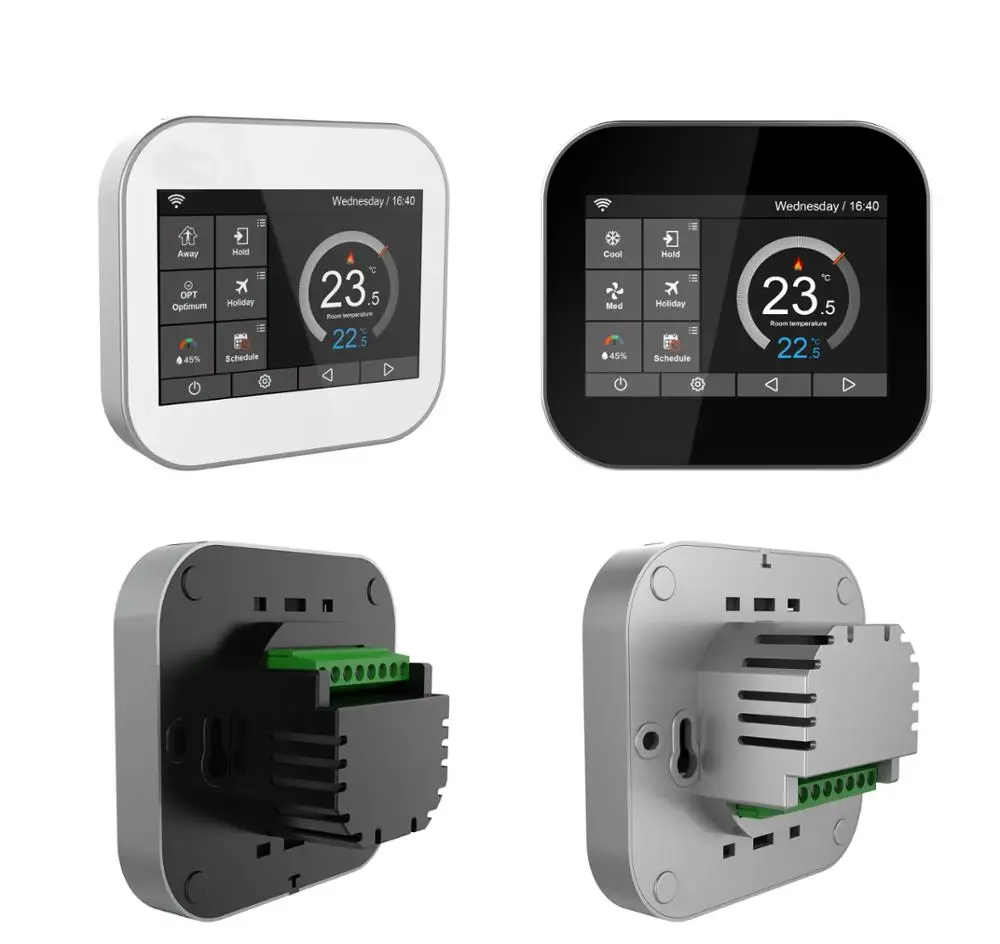 3.5 Inch Wifi Touch Color Screen Smart Home Thermostat - Buy Home ...
