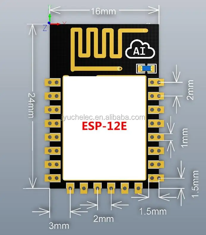 Esp8266 Wifi Module Esp-12e/esp-12f Esp8266-12e Esp8266-12f - Buy Wifi ...