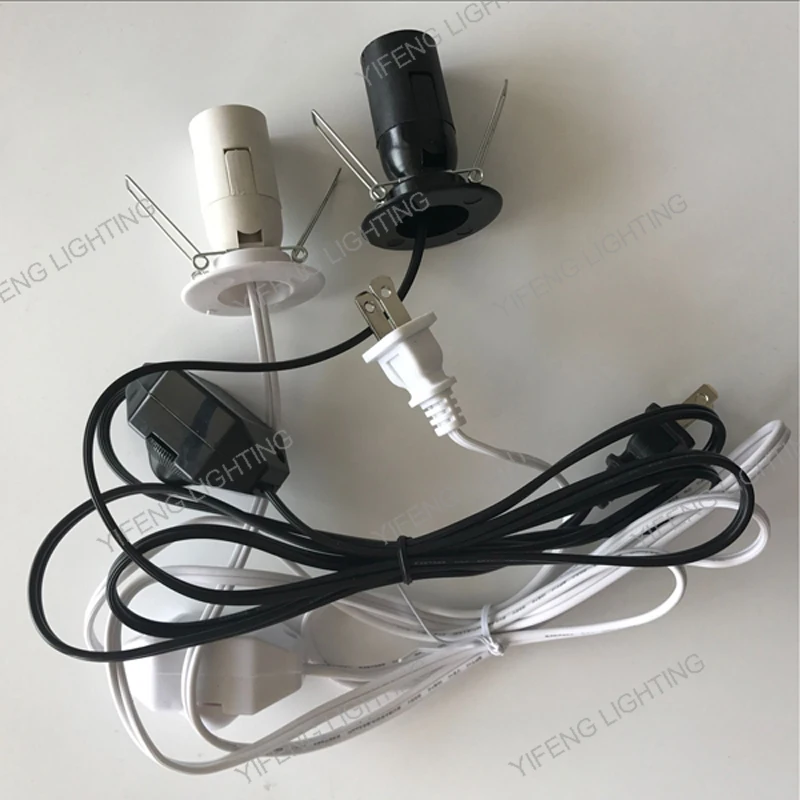 E12 Socket Butterfly Clip Lamp Cord With Rotary Dimmer Switch - Buy E12 ...