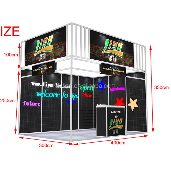 Pequeño Booth Espacio 3x4 O 3x5 Led Comercio Stand Sistema Expo Booth ...