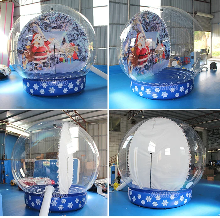 Custom Giant LED Inflatable Snowball - Outdoor Christmas Decor