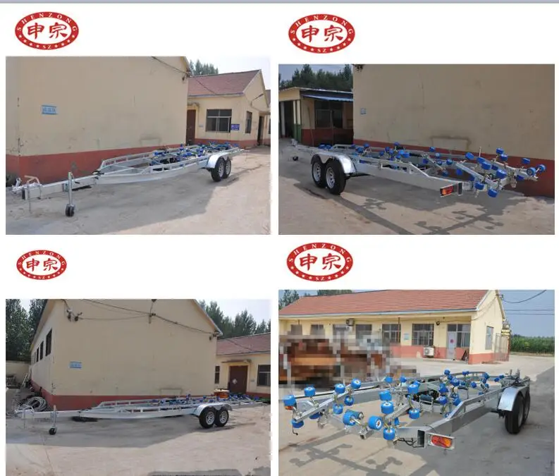 Heavy Duty 9 Meter 3 Ton Tandem Axle Boat Trailer - Shenzong