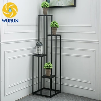 Indoor Home Decorative Metal Racks Flower Corner Rack - Buy Flower ...