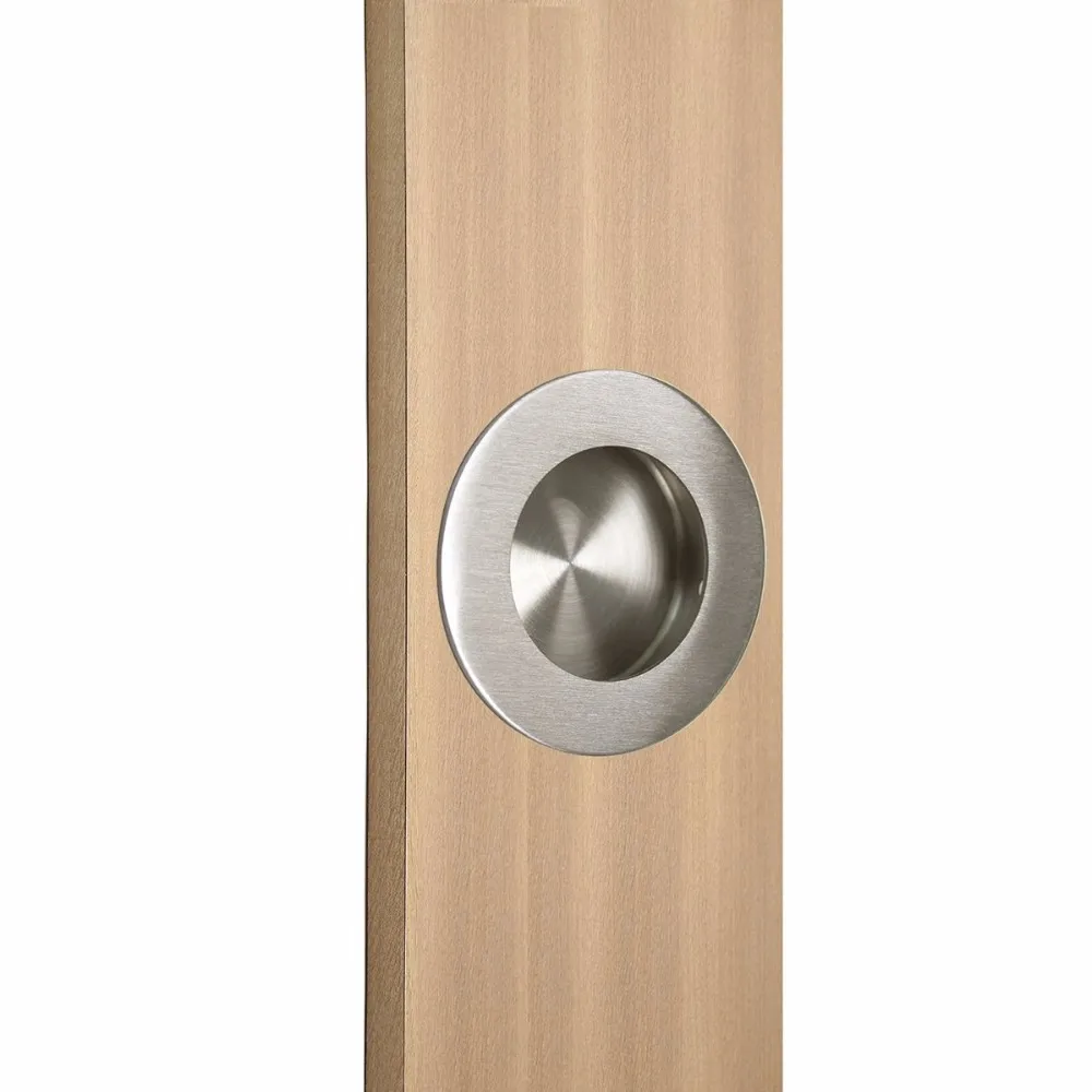 Large Round Recessed Stainless Steel Flush Pull Handle - Buy Door ...
