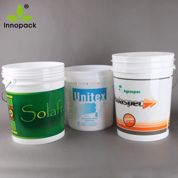 18 Liters Plastic Bucket For Storing Ink And 4 Gallon Ink Plastic Pail ...
