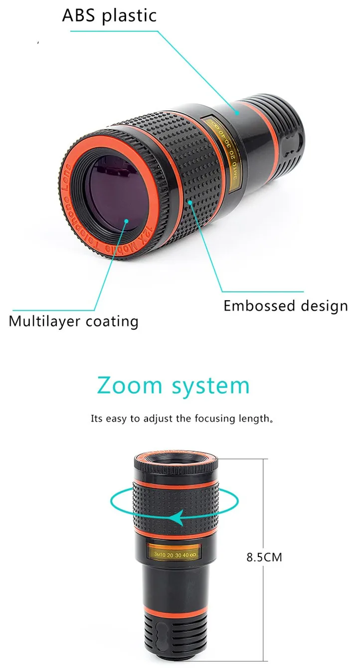 China Manufacturer High Quality Periscope Lens Zoom For Iphone 7/6/6 ...