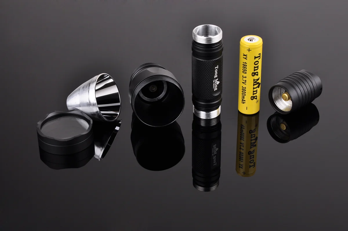 Cree Q5 5 Modes Aluminum Alloy Reflector High Power Tactical Led Torch ...