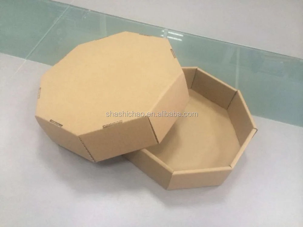 Whole Brown Corrugated Octagonal Cardboard Packaging Box With ...