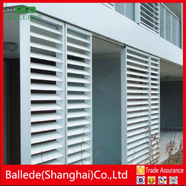 Motorized Horizontal Aluminium Exterior Sunbreaker - Buy Aluminium ...