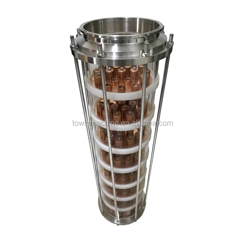 8in 8plates Glass Copper Bubble Plate In Distiller Column - Buy ...