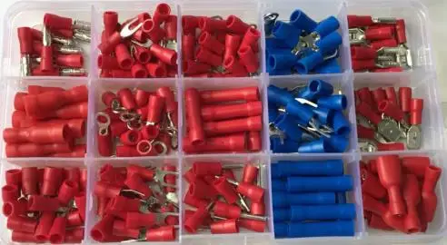 240pcs Assorted Insulated Terminal Assortment Kit Electrical Terminator ...