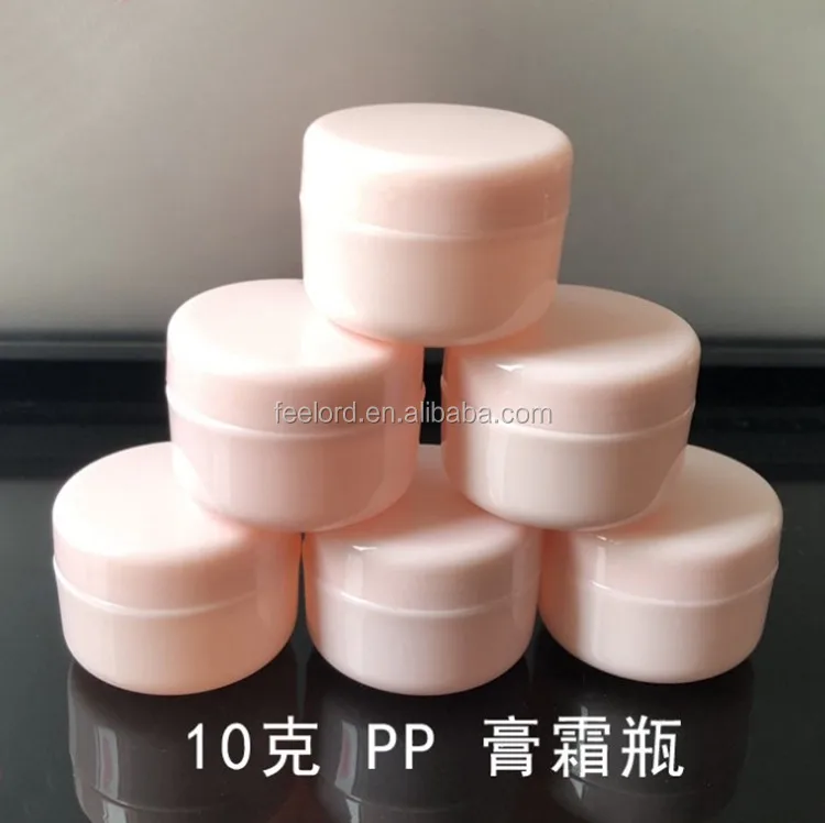 10ml Round Plastic Jar for Traveling Cosmetic Powder Storage