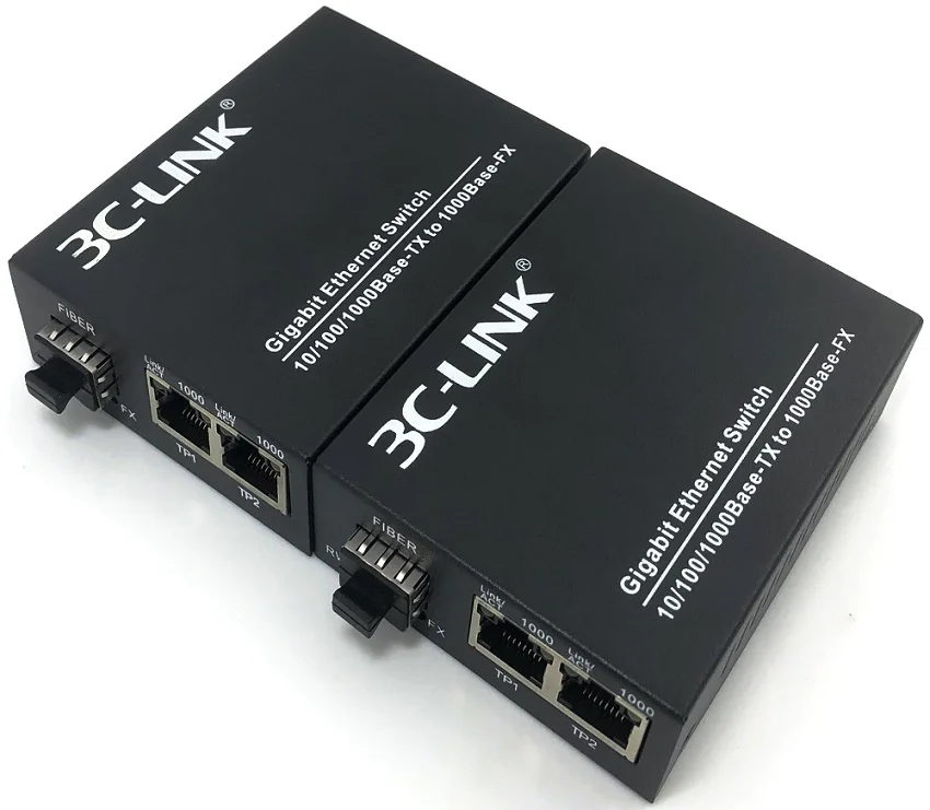 3c-link Gigabit Sfp Slot + 2 10/100/1000m Media Converter Compare Tenda ...