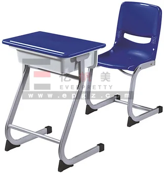 Secondary School Furniture Plastic Adult Study Table Chair - Buy ...