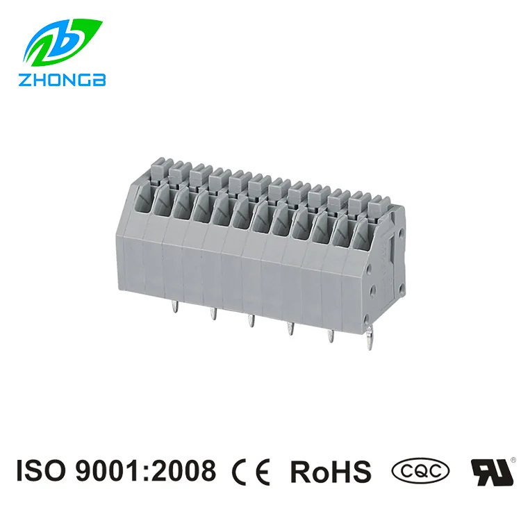 Pcb Spring Type Screwless Terminal Blocks Zb141,142,250 Series - Buy ...