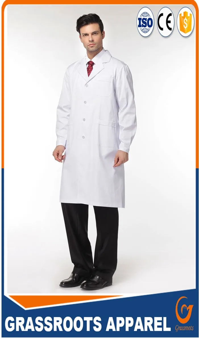 Custom Hospital Doctors And Nurses White Cotton Medical Doctor Gowns ...