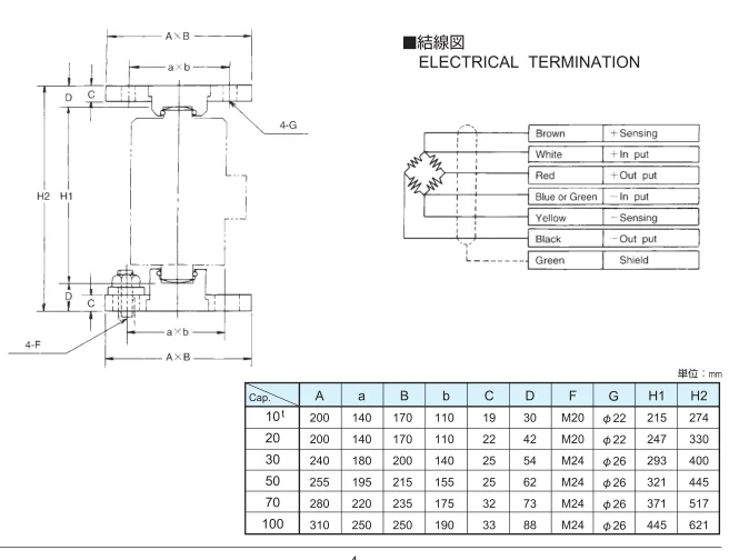 Yamato CC21-24T Load Cell - Precision and Reliability
