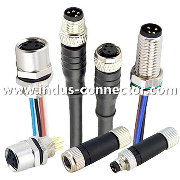 Male Female Amphenol 4 Pins Cable For Military Underwater M8 Automotive ...