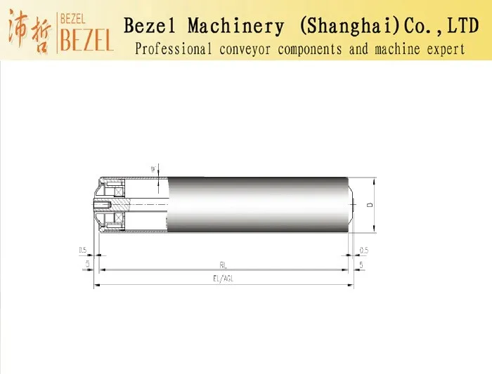 Internal Screw Thread Rollers With Metal End Cap Free Conveyor Rollers ...