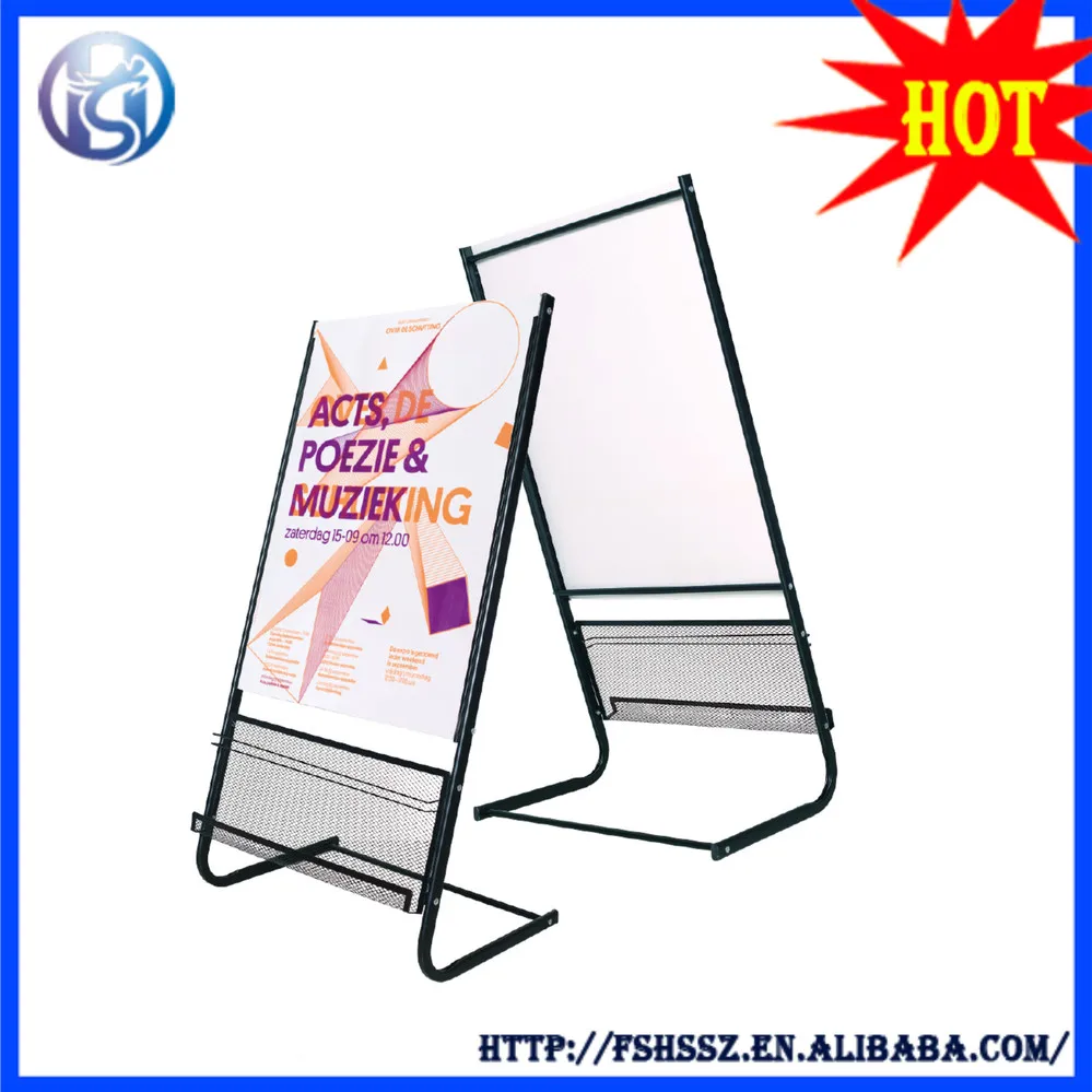 Portable A1 A2 Stable Sidewalk Poster Board Display Stand Hs-h26+ - Buy ...